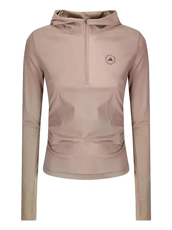Adidas By Stella McCartney Longsleeve Hooded Knitwear - Neutrals