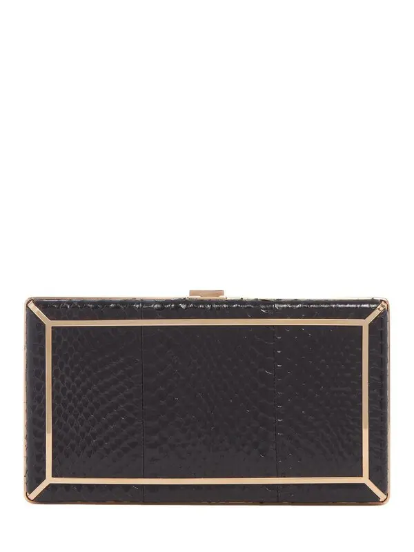 Gabriela Hearst Callas Snakeskin Clutch - Black