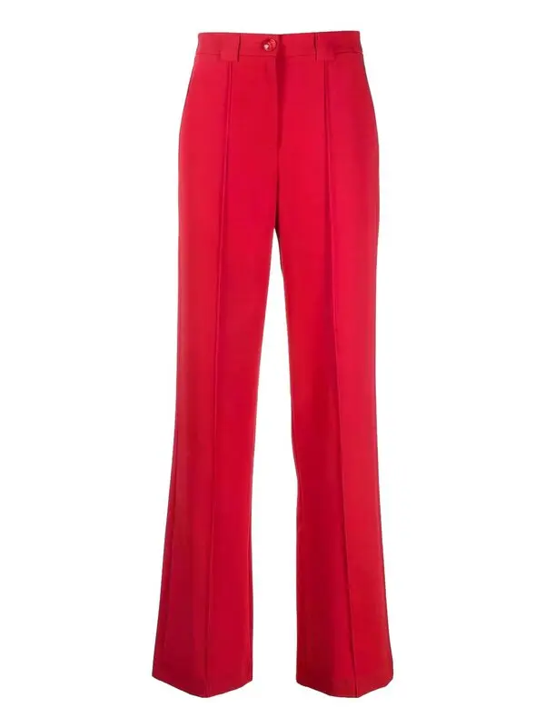 Patrizia Pepe Straight-leg Tailored Trousers - Red
