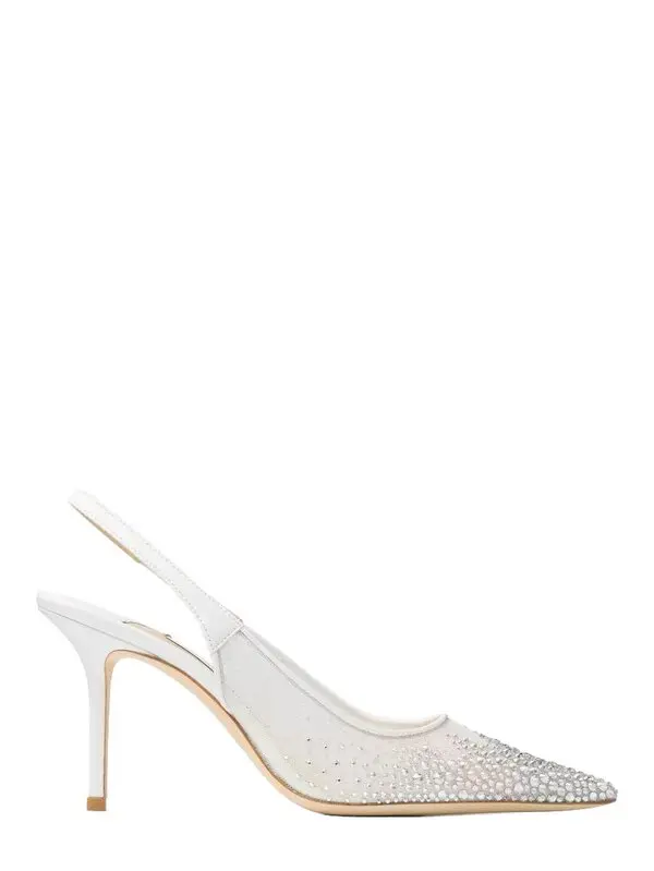 JIMMY CHOO Love Crystal-embellished Pumps - White