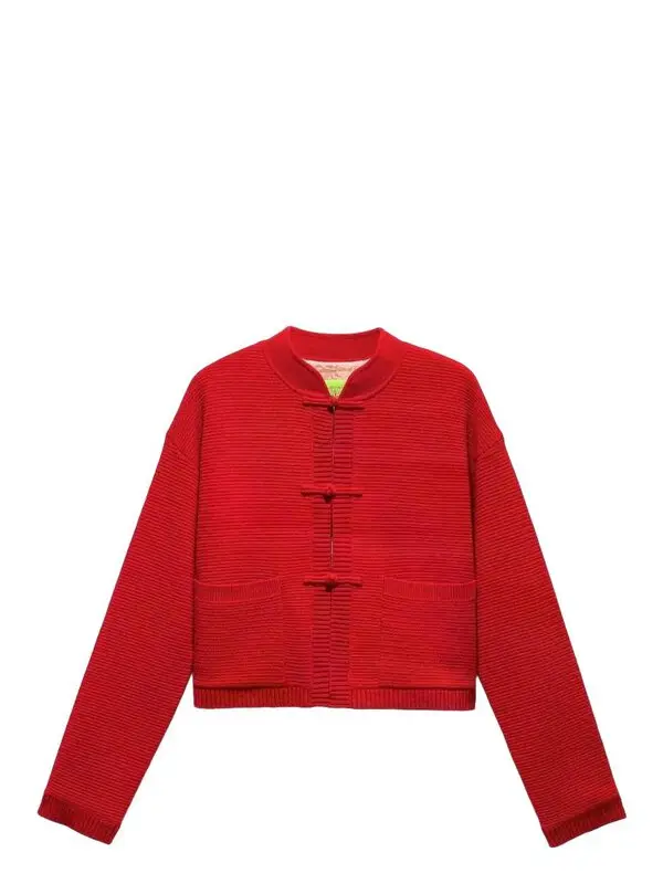 Shanghai Tang Cashmere Cardigan - Red