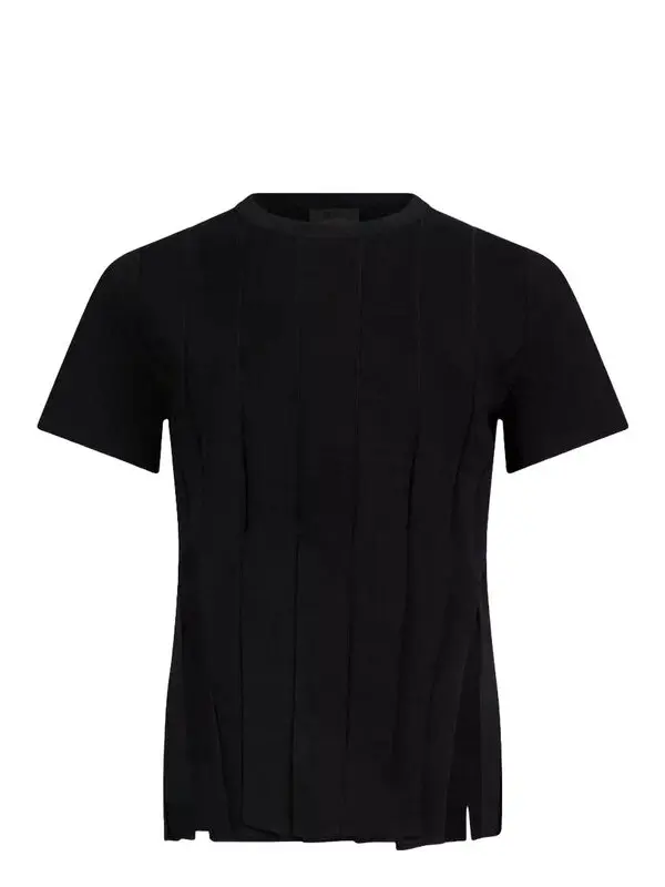 Liu Jo Fringed Short-sleeve Sweater - Black