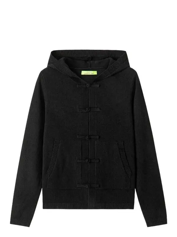 Shanghai Tang Cashmere Cardigan - Black