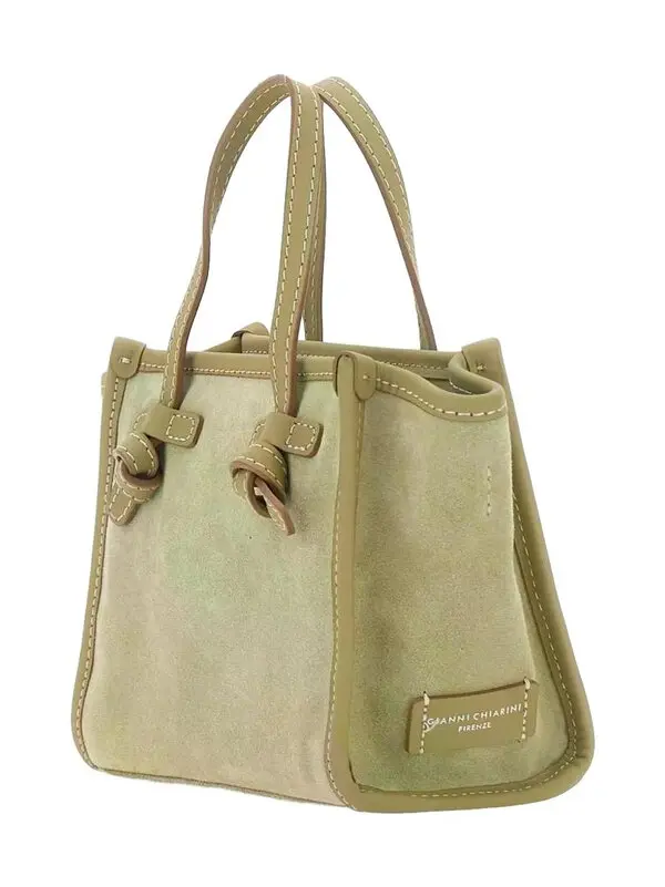 GIANNI CHIARINI Miss Marcella Suede Tote Bag - Green