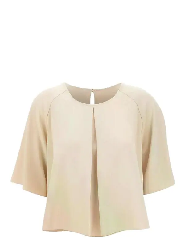KAOS Pleat-detail Blouse - Neutrals