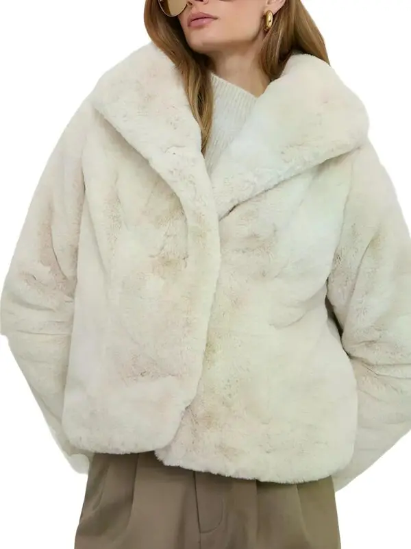 MORGAN Faux-fur Jacket - Neutrals
