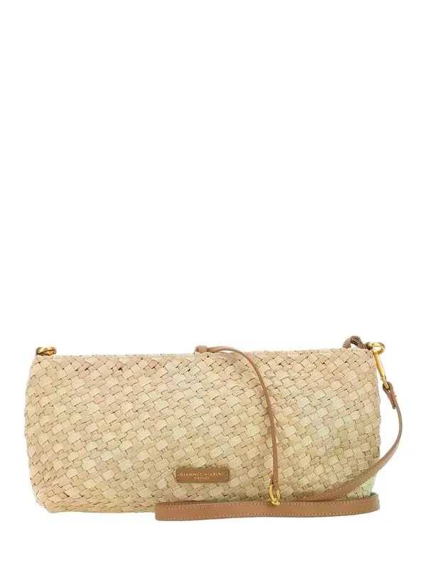 GIANNI CHIARINI Mercy Woven Shoulder Bag - Neutrals