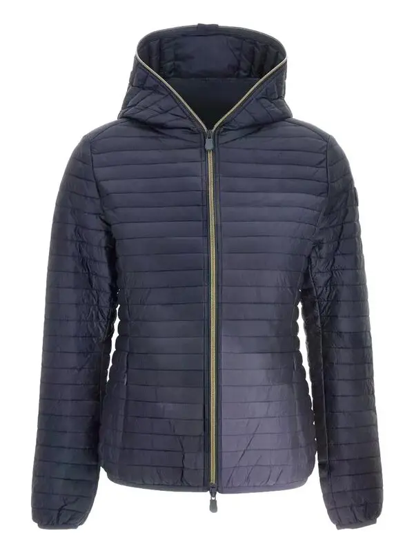 SAVE THE DUCK Quilted Hooded Jacket - Blue