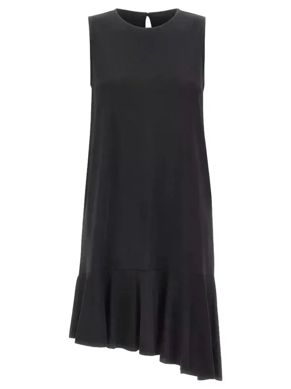 KAOS Asymmetric Ruffled Dress - Black