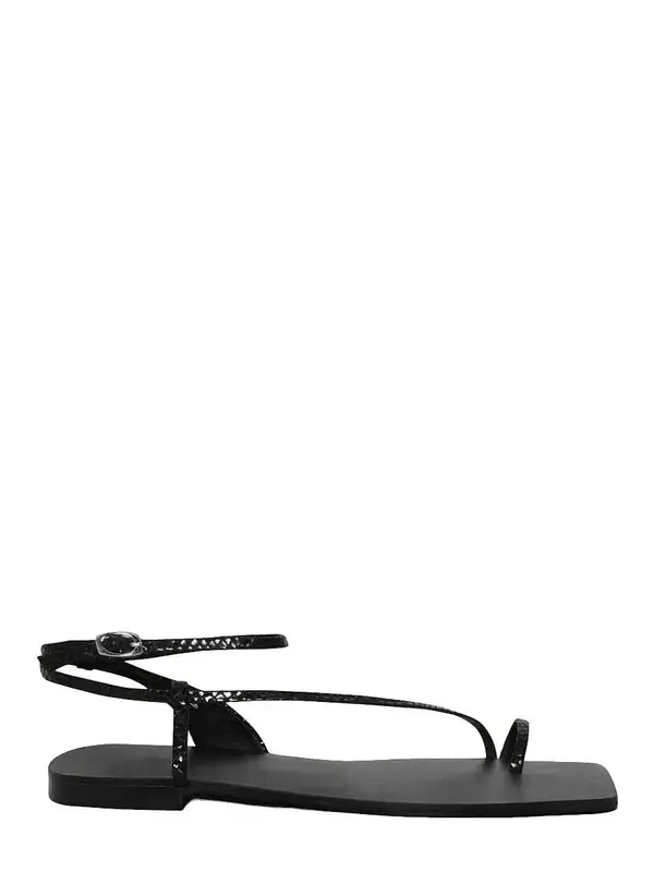 Johanna Ortiz Flamenco Echoes Flat Sandals - Black
