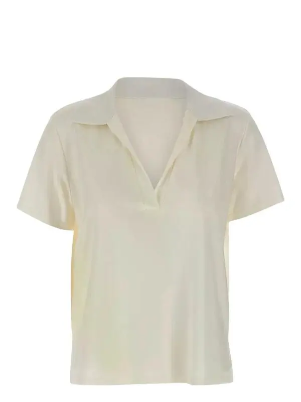 KAOS V-neck Collared T-shirt - Neutrals
