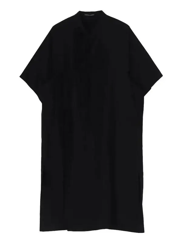 Yohji Yamamoto Tie-neck Shirt - Black
