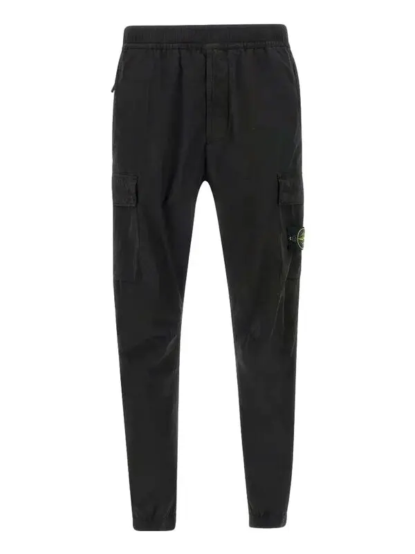Stone Island Compass Badge Cargo Pants - Black