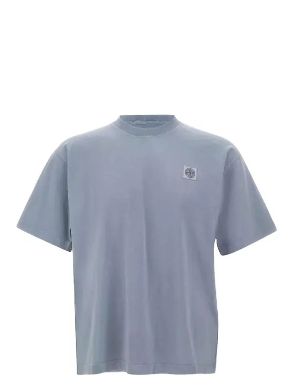 Stone Island Logo-detail T-shirt - Blue