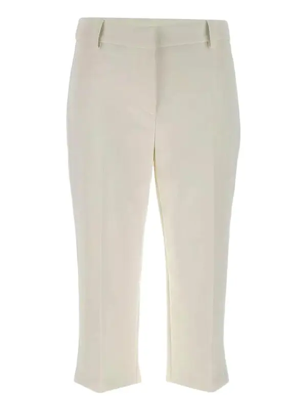Elisabetta Franchi Satin Band Slit Trousers - Neutrals