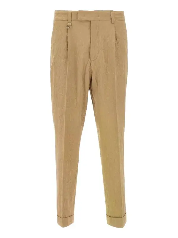 PAOLO PECORA Pleat-detail Trousers - Neutrals