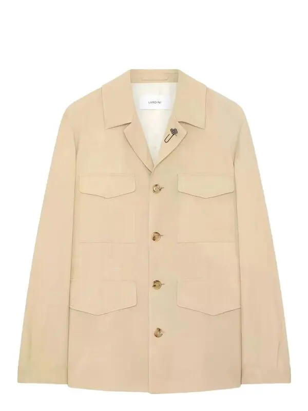 LARDINI Field Jacket - Neutrals