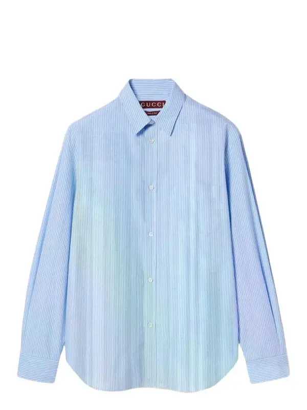 Gucci Striped Pocket Shirt - Blue