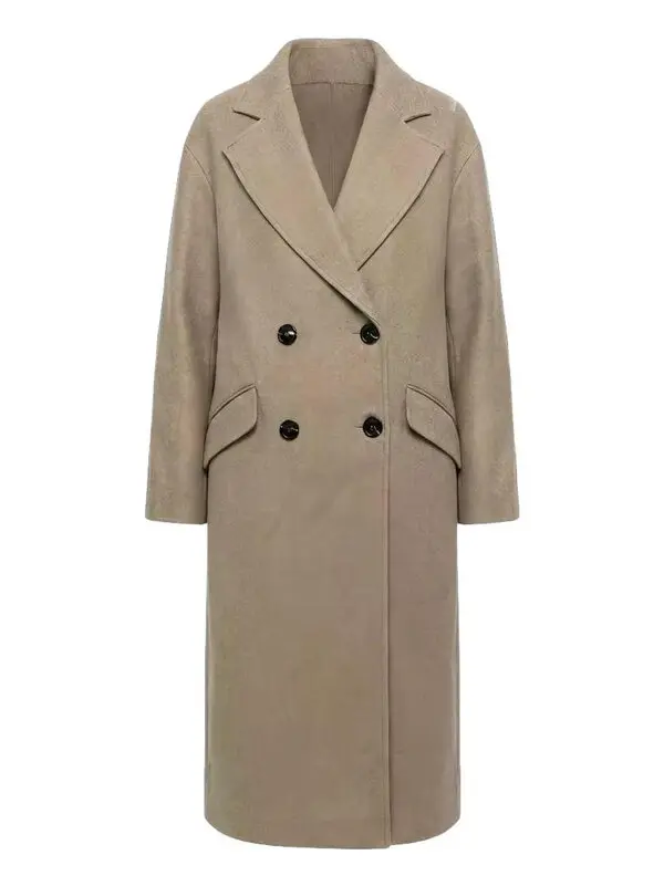MIHOS Double-breasted Coat - Neutrals