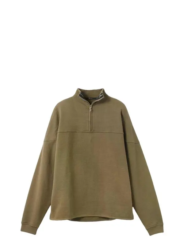 Jacquemus Zip Mock-neck Sweatshirt - Green