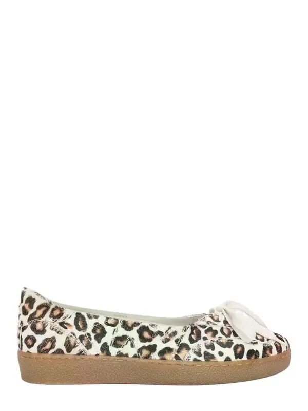 MSGM Animal-print Ballet Sneakers - Neutrals