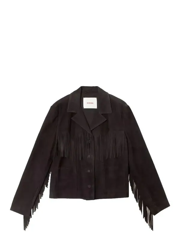 Xirena Clyde Fringe-detail Jacket - Black