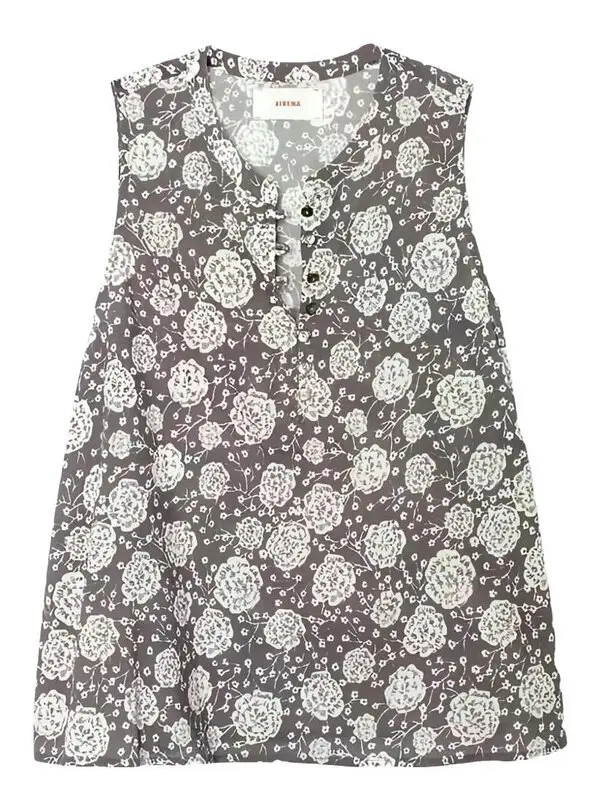 Xirena Tish Floral-print Top - Grey