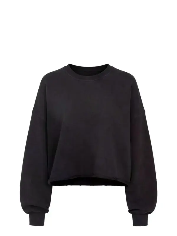 EZR Washed-effect Sweatshirt - Black