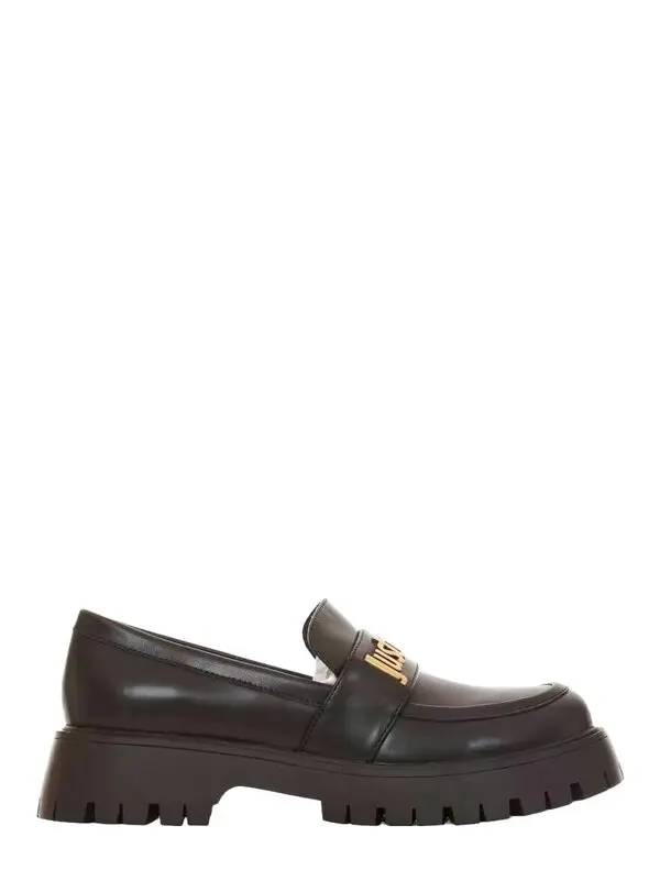 Just Cavalli Metal Logo Chunky Sole Loafers - Black