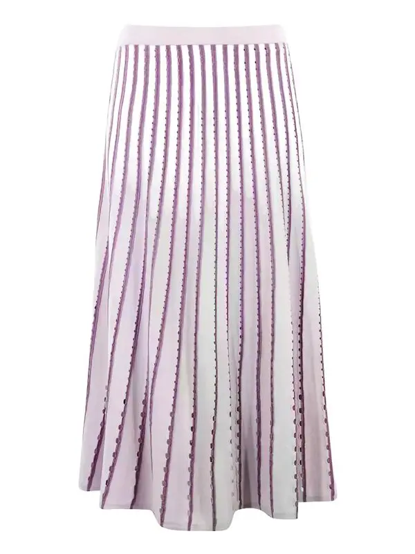 CHRISTY LYNN Pinstripe Skirt - Purple