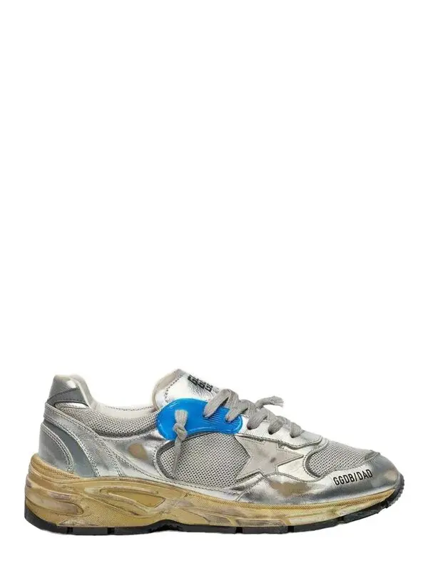 GOLDEN GOOSE Dad-star Appliqué Sneakers - Silver
