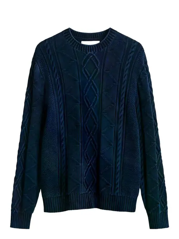 Gant Cable-knit Cotton Sweater - Blue