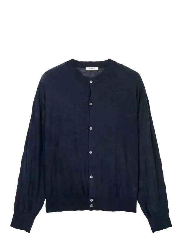 STUDIO TOMBOY Round-neck Cardigan - Blue