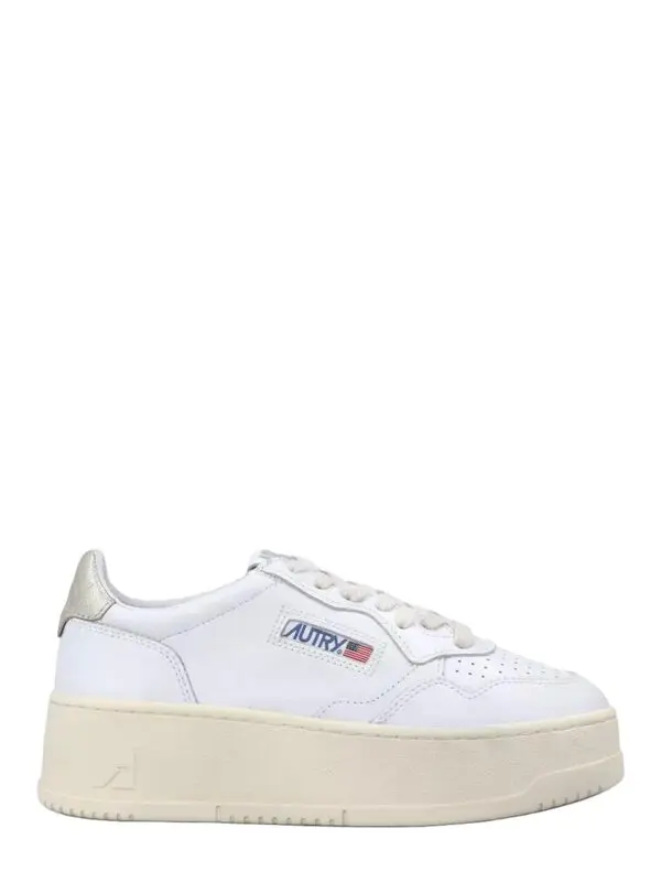 AUTRY Medalist Platform Leather Sneakers - White