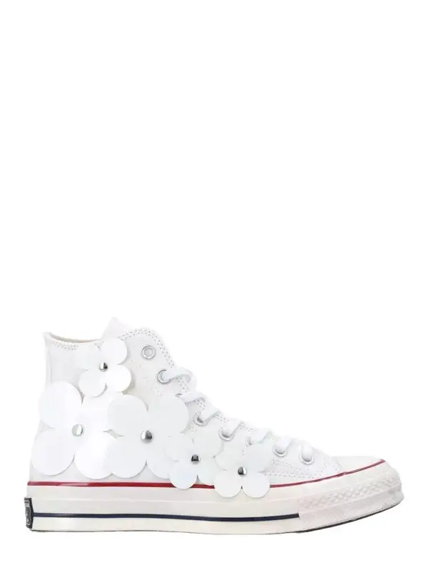 CONVERSE Chuck 70 Flower-applique High-top Sneakers - White