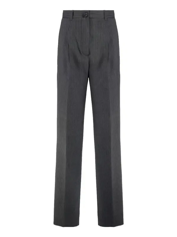 Max Mara Salsa Wool Trousers - Grey