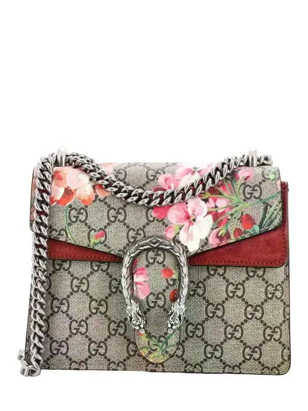 Gucci Dionysus Blooms Print Gg Coated Canvas Mini Shoulder Bag - Brown