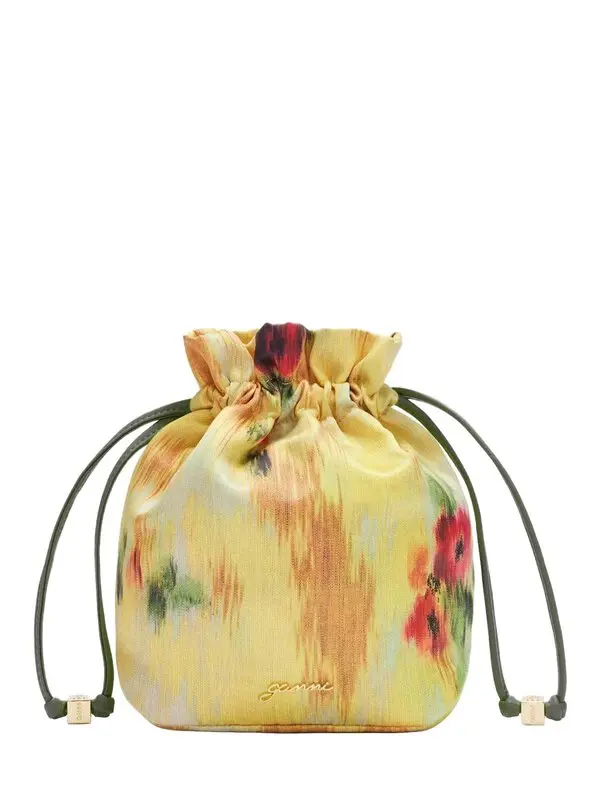GANNI Floral Bucket Bag - Yellow