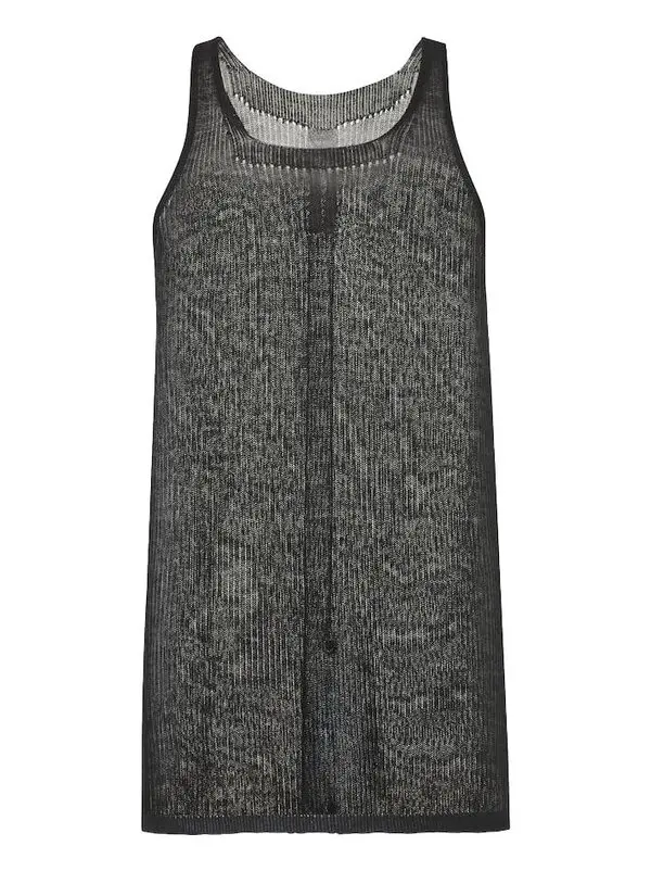 Rick Owens Cashmere Tank Top - Black