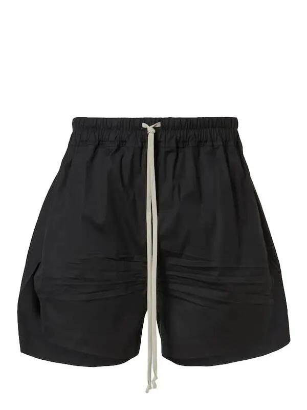Rick Owens Cotton Jersey Shorts - Black