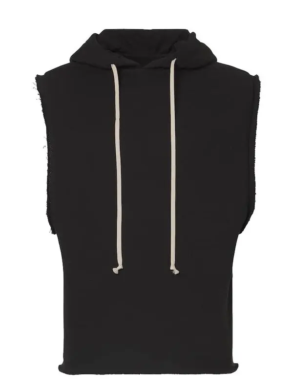 Rick Owens Cotton Jersey Vest - Black