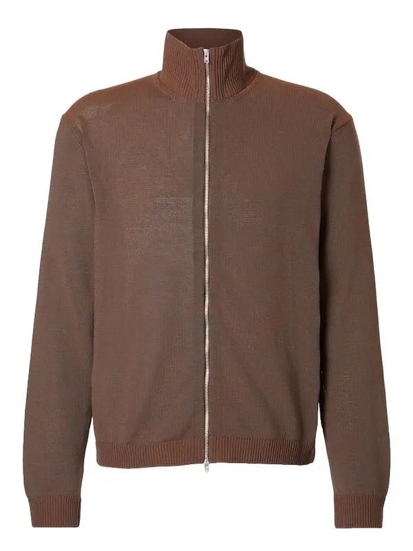 Our Legacy Cotton-blend Zip-up Cardigan - Brown