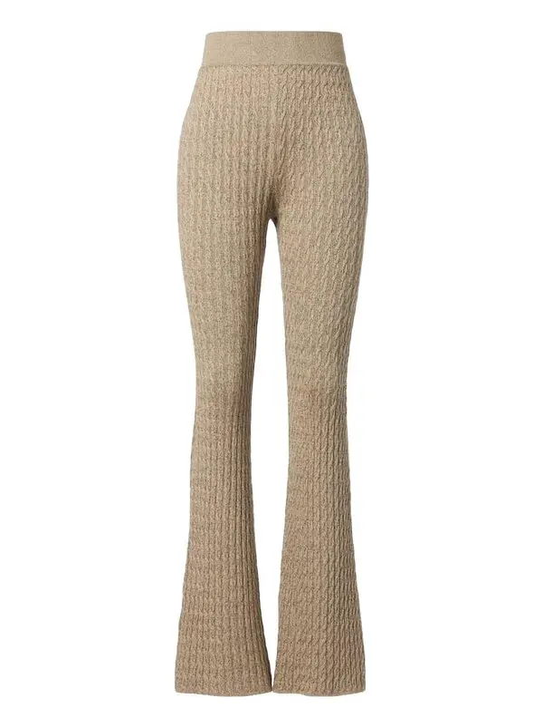 Loro Piana Bihar Cashmere-blend Flared Pants - Beige