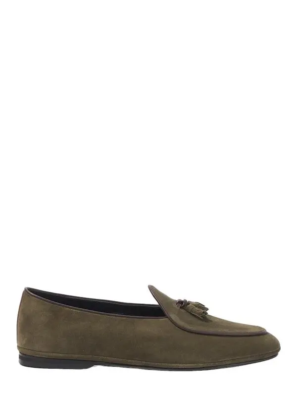 Rubinacci Marphy Suede Loafers - Green