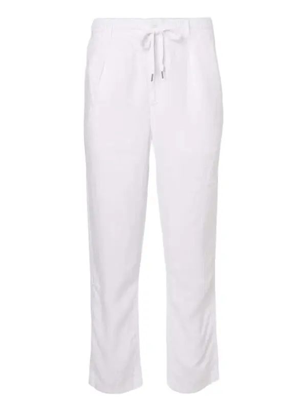Polo Ralph Lauren Linen Straight Pants - White