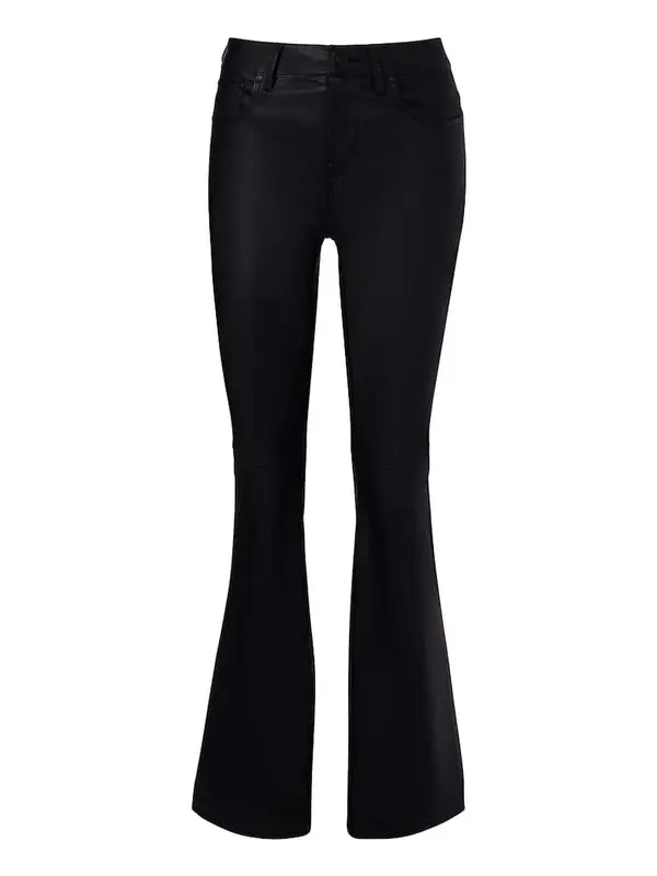 Ag Sophie Bootcut Leather Pants - Black