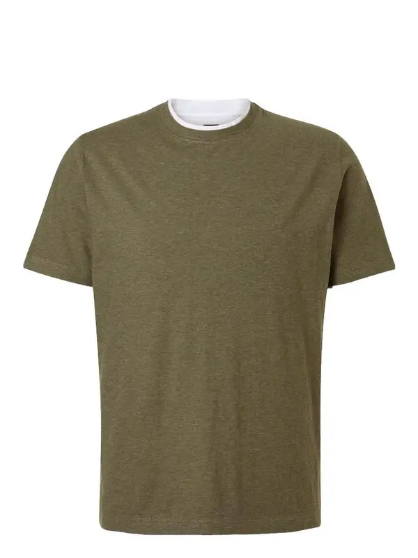 Fedeli Cotton Jersey T-shirt - Green