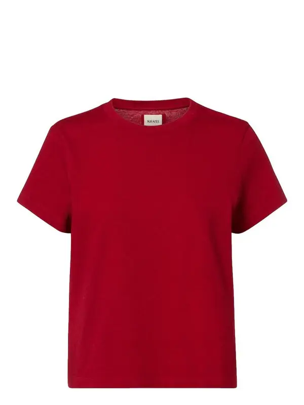 Khaite Emmylou Cotton Jersey T-shirt - Red
