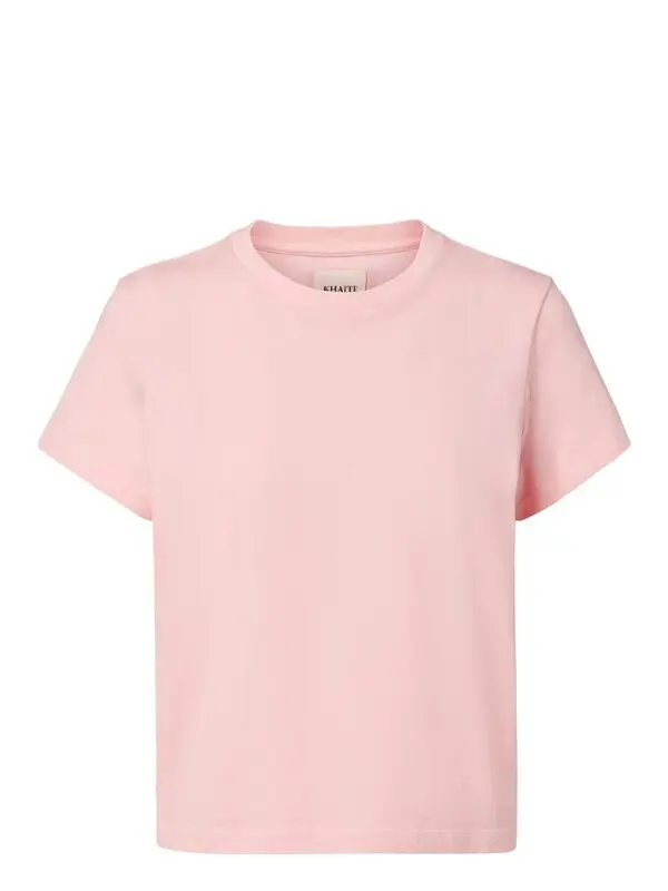 Khaite Emmylou Cotton Jersey T-shirt - Pink