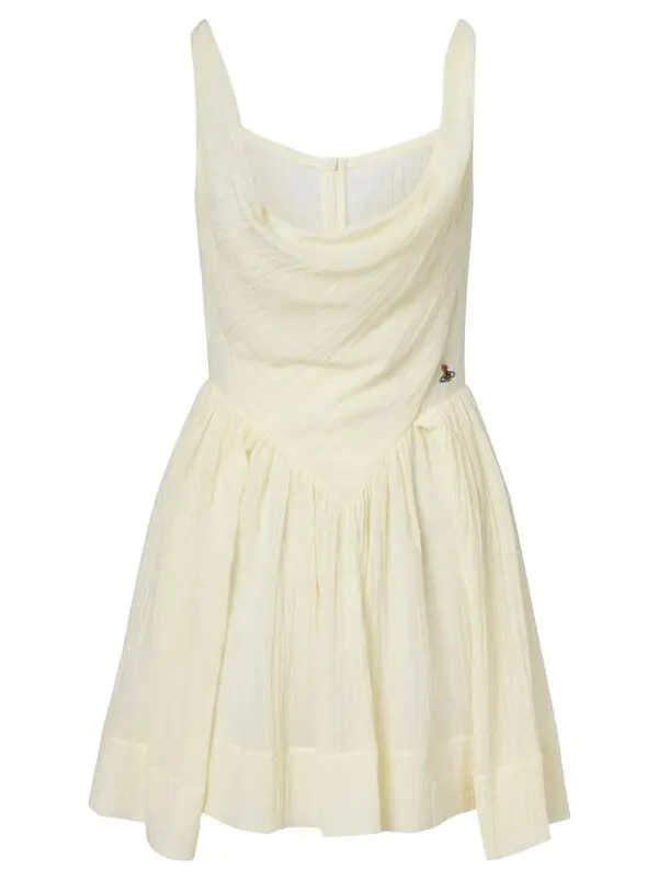 VIVIENNE WESTWOOD Sunday Cotton Mini Dress - Yellow